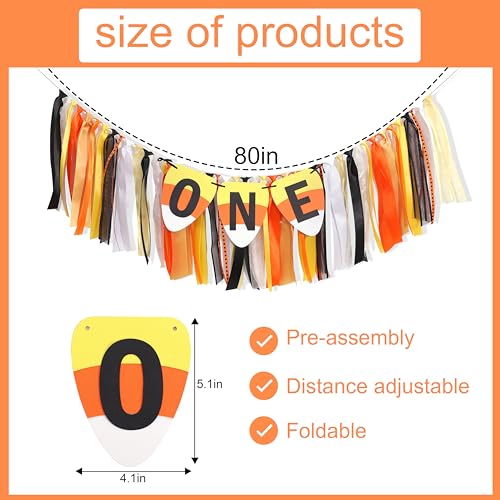 Candy Corn 1st Birthday High Chair Banner – Thanksgiving Day First ...