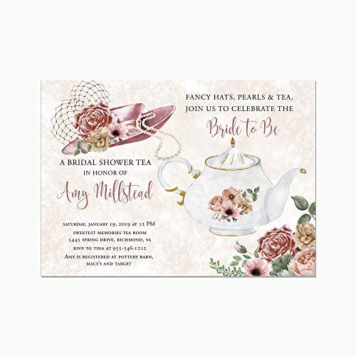 Fancy Tea Party Invitations