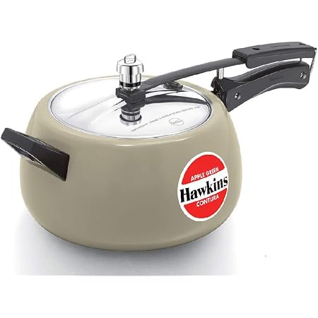 Buy Hawkins Ceramic- Coated Contura 5L Green Apple Pressure Cooker ...