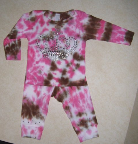 Amazon.com: Girls Set - Hot pink and chocolate brown Pants Set by ...