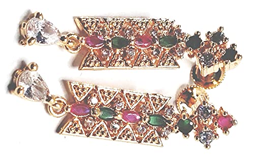 Buy Radha Fancy Gold Jimikki Kammal Design for Girls & Women, Antique ...