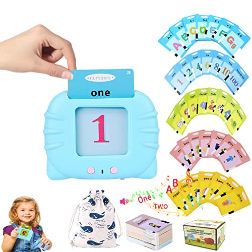 SUMHEN Talking Flash Cards,384 Sight Words Number and Alphabet Talking ...
