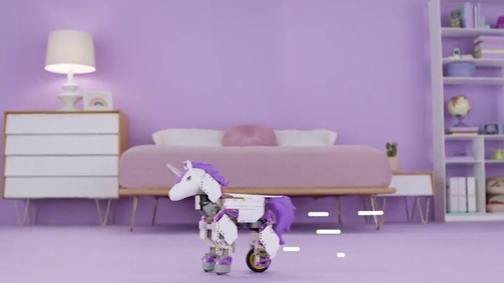 UBTECH Mythical Series: Unicornbot Kit-App-Enabled Building & Coding Stem Learning Kit, Purple ...