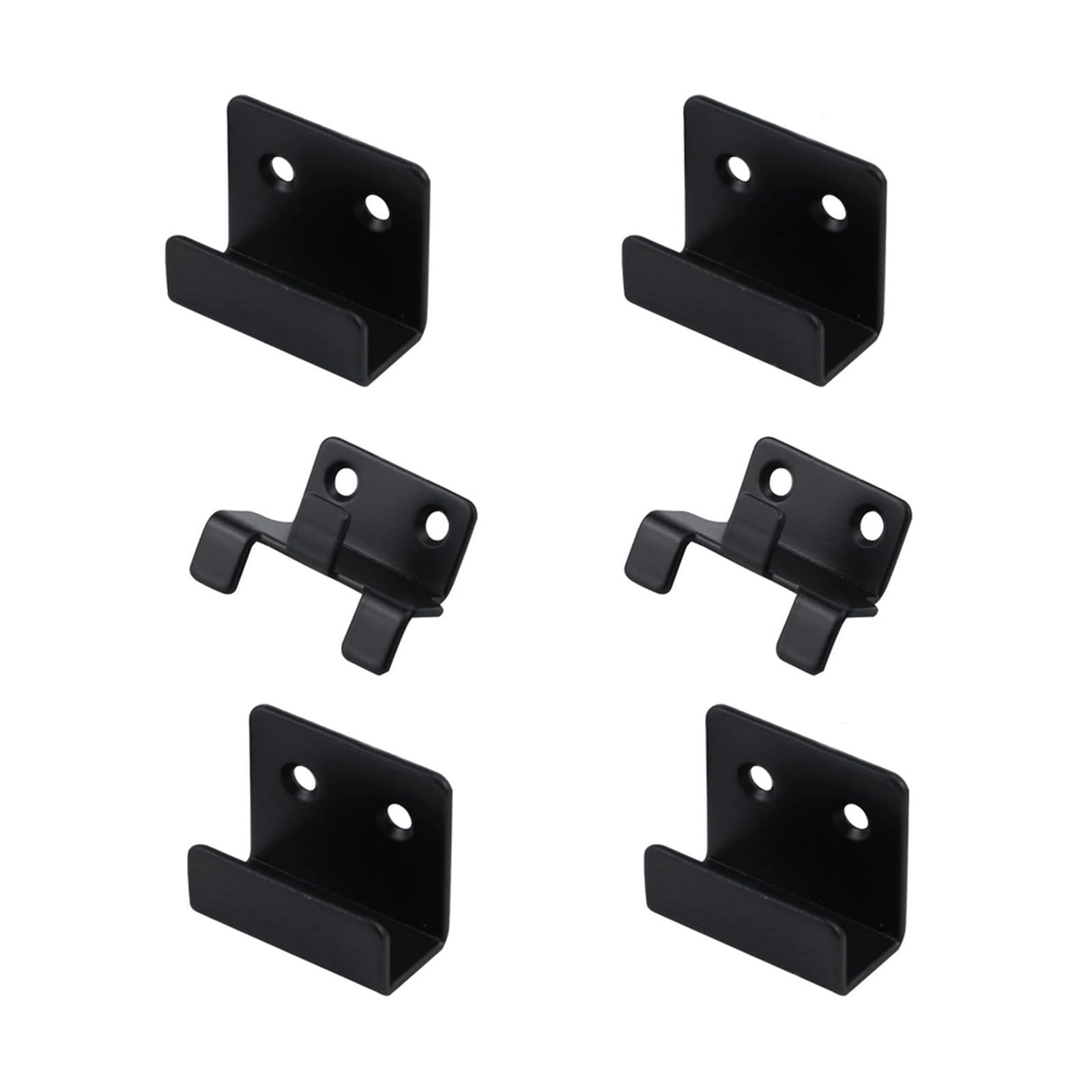 Amazon.com: T Tulead Black Wall Hanger Bracket Kits 2mm Thickness ...