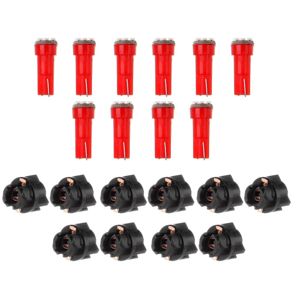 Amazon.com: cciyu 10x Twist Socket T5 73 74 led 3-3014SMD Instrument ...