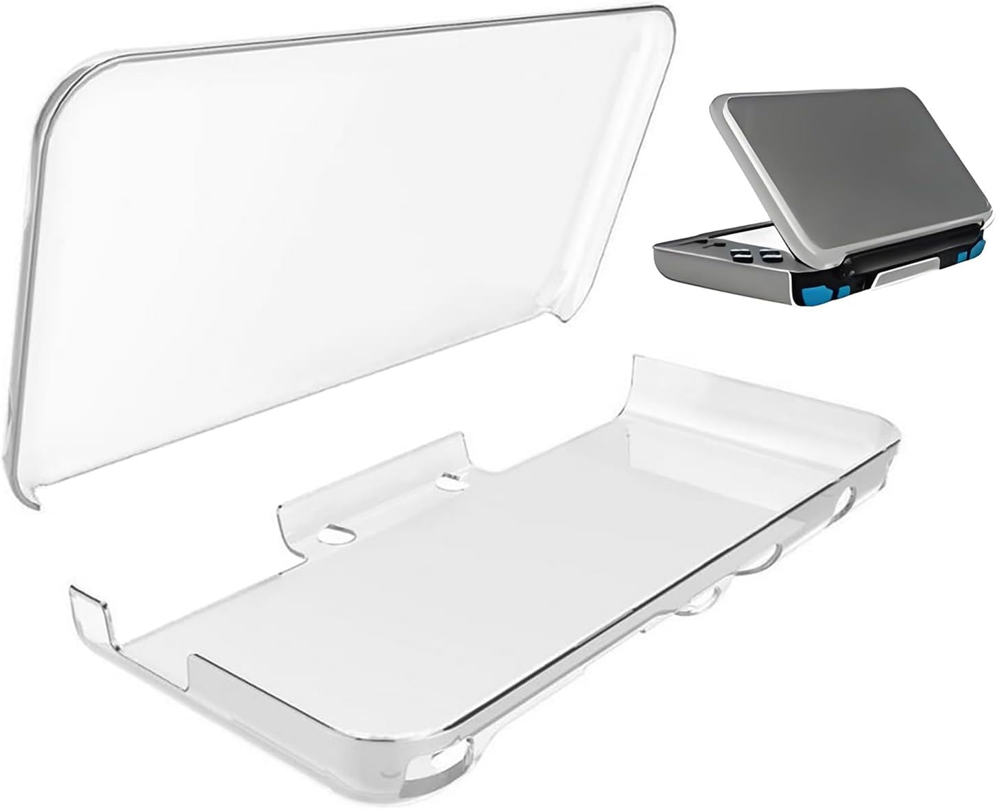 TNP 3DS XL Funda – Ultra Clear Crystal Clear Hard Shell Protective Case ...