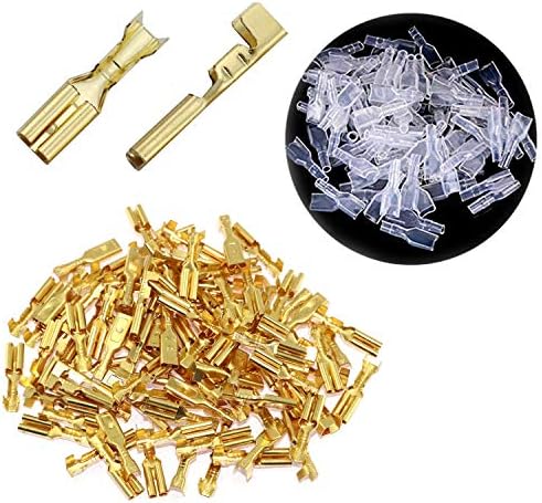 Amazon.com: uxcell 2.8 mm Connectors Female Spade Cable Wire Terminals ...