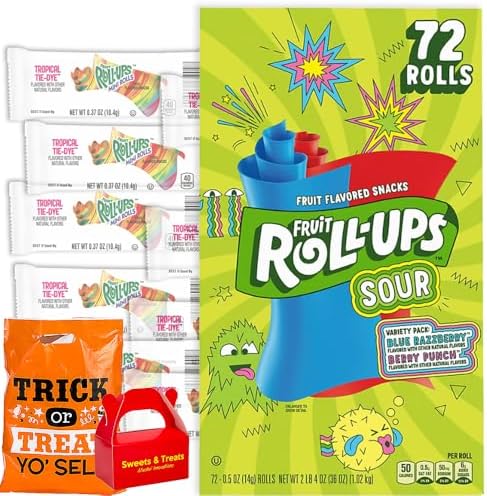 Amazon.com: Fruit Roll Up Variety Flavors Snack | Blue Razzberry ...