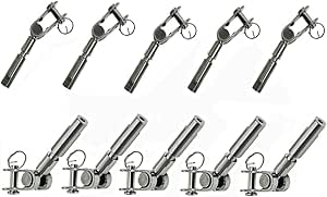 Amazon.com: 1/8" Stainless Steel Swageless Cable Wire Railing Toggle ...