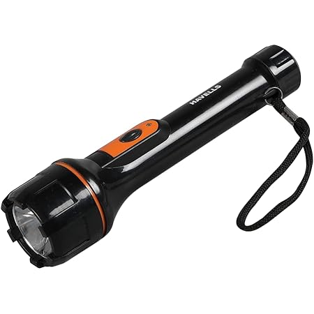 Buy Havells Ranger 30 Rechargable 3W LED Torch|Pack of 1, Upto 4 hrs ...