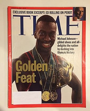 Time Magazine August 12 1996 The Summer Olympics Golden Feat Michael ...