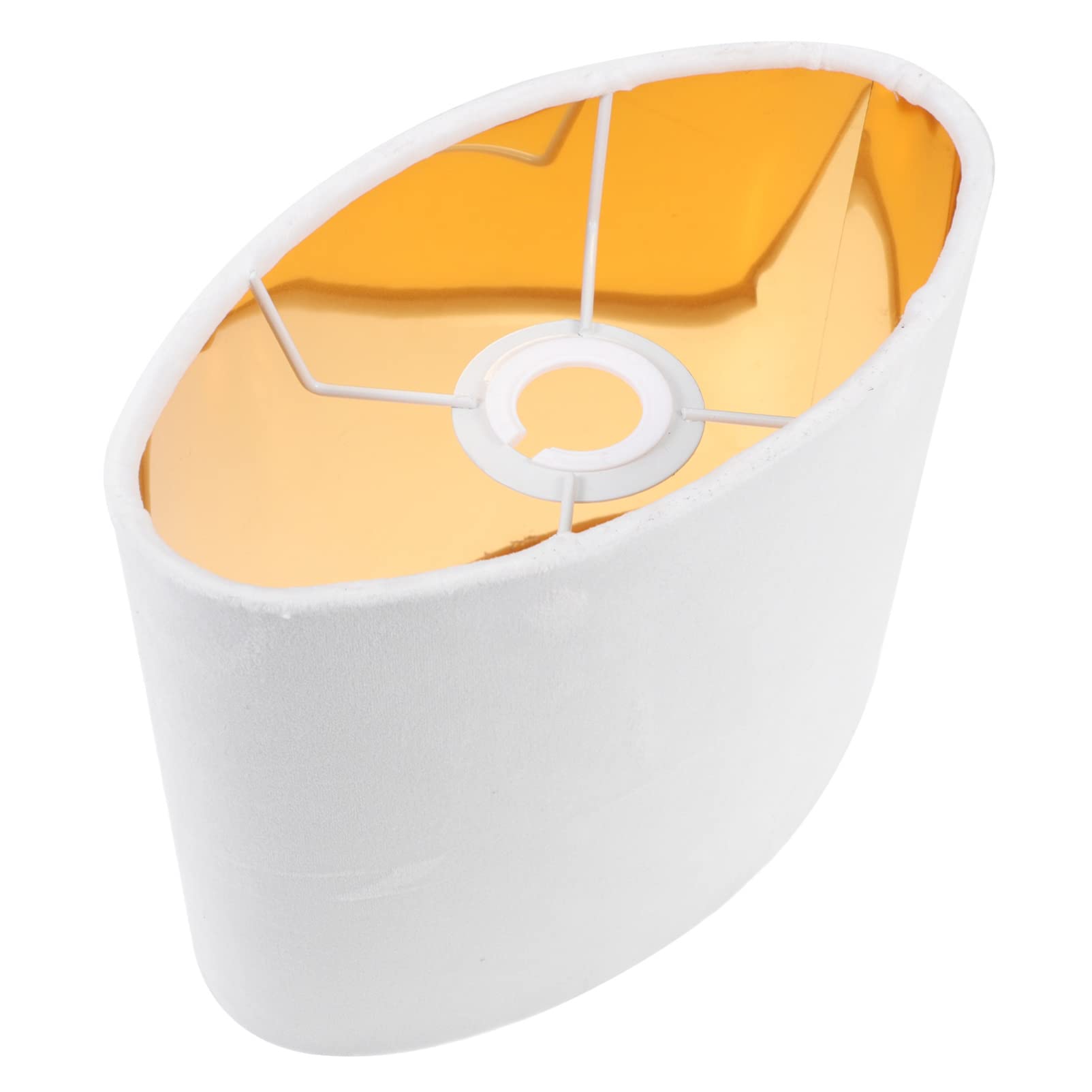 LALAFINA 1pc Oval Lamp Shade E27 Table Lamp Shade Clip On Bulb Cloth ...