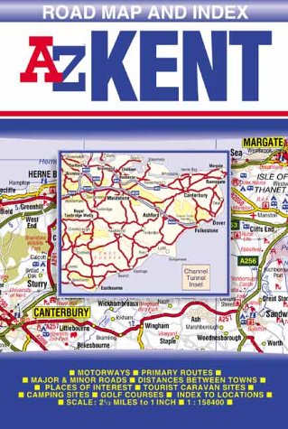 Kent Road Map: Geographers' A-Z Map Company: 9781843480464: Books ...