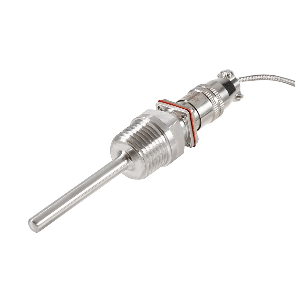 Snapklik.com : K Type Thermocouple Probe, 1/2" NPT Threads RTD PT100 ...