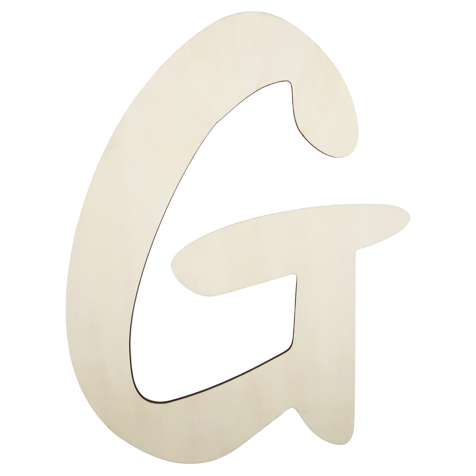 Amazon.com: 12 Inch Unfinished Wooden Letter G, Large Wood Letters for ...