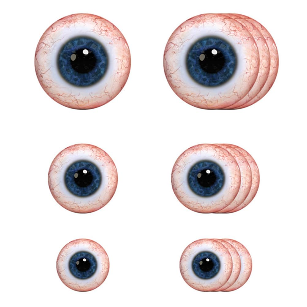Amazon.com: Veemoon 12PCS Halloween Horror Eyeball Wall Paste,Eyeball ...