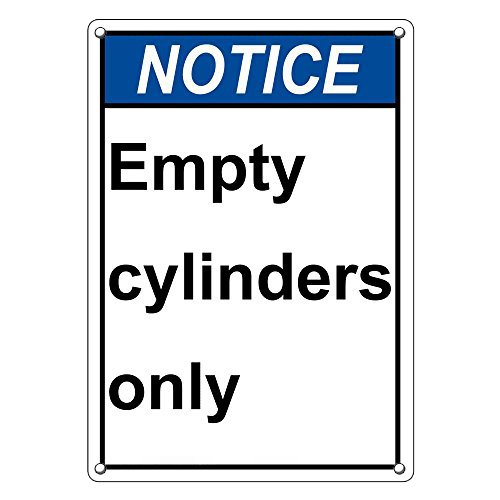 Amazon.com: Weatherproof Plastic Vertical ANSI Notice Empty Cylinders ...