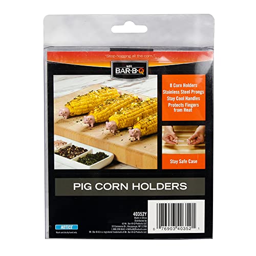 Snapklik.com : Mr Bar-B-Q Pig Corn Cob Holders, Stainless Steel Prongs ...