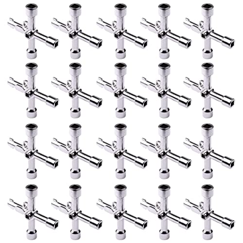 Snapklik.com : 20pcs Electrical Cabinet Key, 4 Way Utilities Key ...