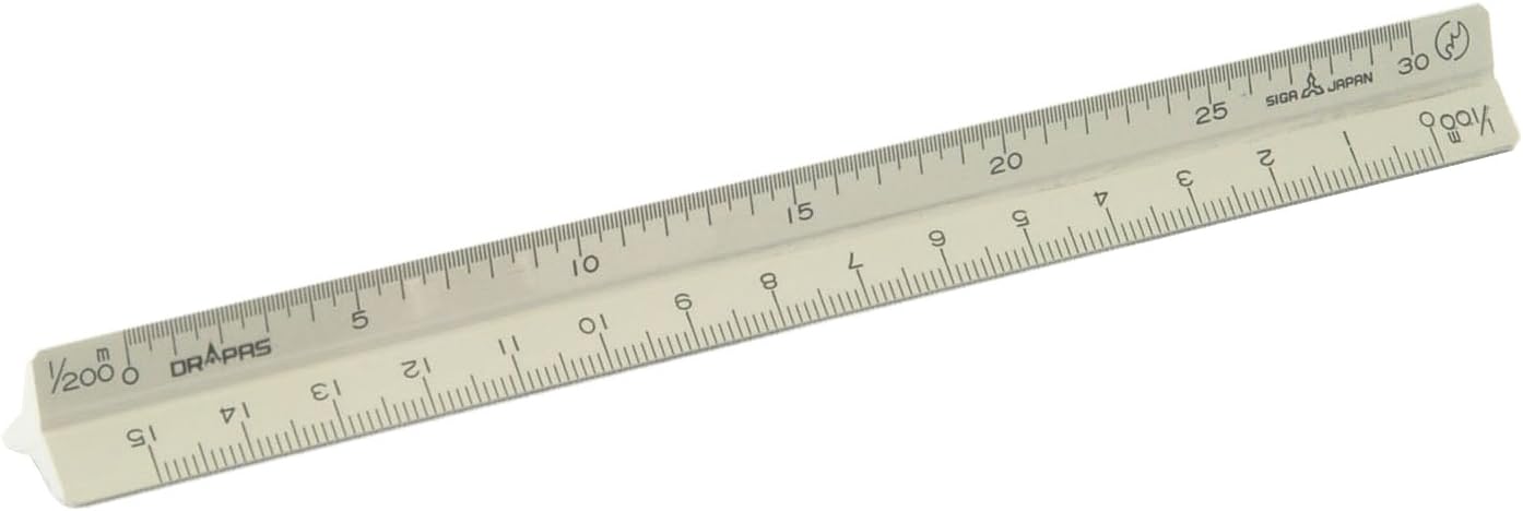 Amazon.com: DRAPAS 16246 Color Triangular Scale, 5.9 inches (15 cm ...