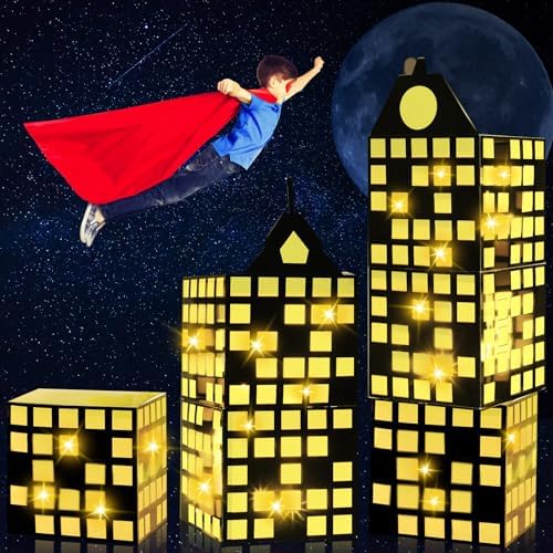 Amazon.com: Weekgrat 6 Pcs Large Hero Party Favor Boxes with Light ...