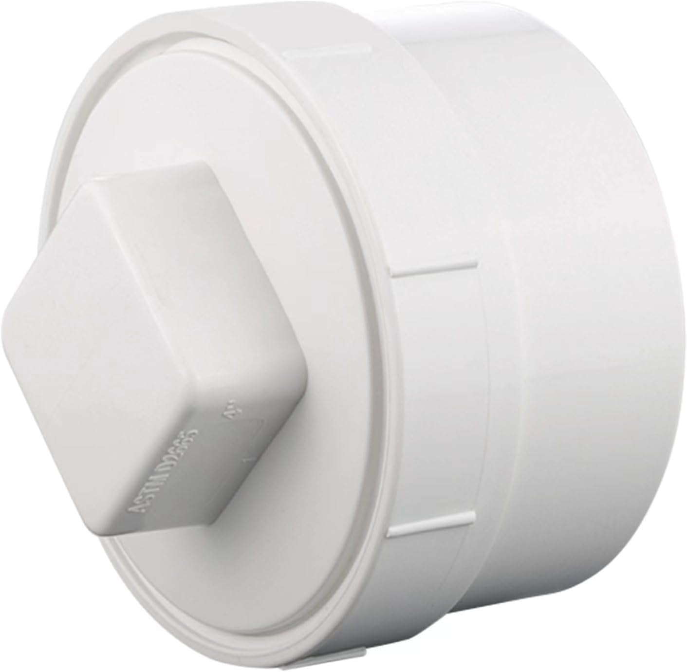 6 Inch PVC DWV Female Sewer Cleanout Cap Adapter with Plug Fitting,for ...