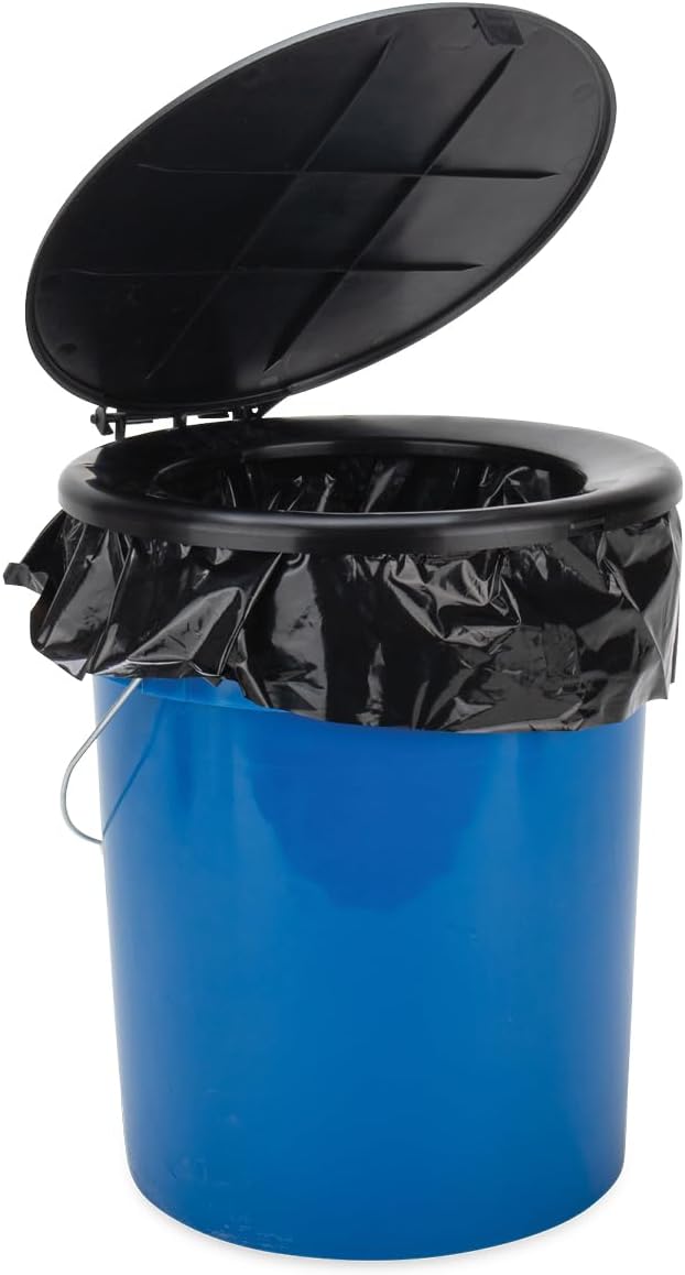 Amazon.com: Camco Portable Toilet Bucket with Seat & Lid – 5-Gallon ...