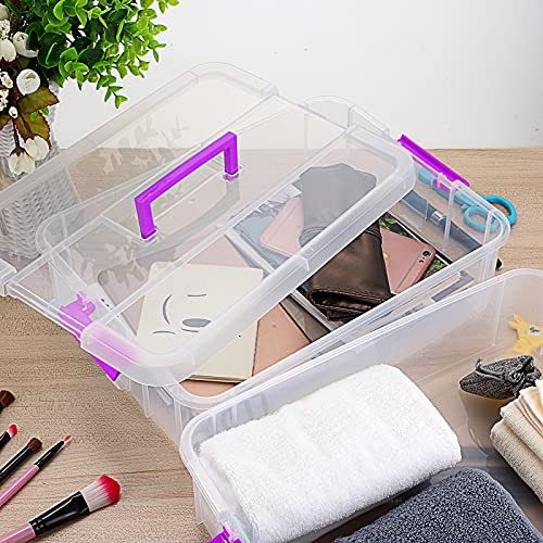 Snapklik.com : BTSKY 2 Layer Stack & Carry Box, Plastic Multipurpose ...
