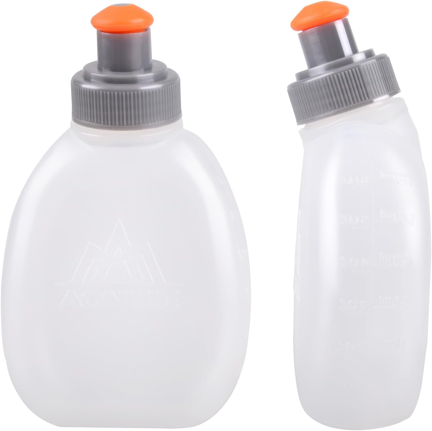 Amazon.com: (2 Bottles) Small, Semi-Rigid, Easy-to-Clean, Refillable Gu ...