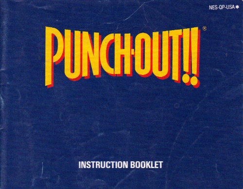 Amazon.com: Punch-Out! Instruction Booklet (NES Manual Only - NO GAME ...