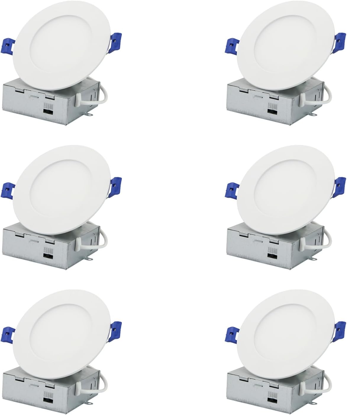 Sunlite LED 4" Round Recessed Slim Downlight Fixture, 12 Watts, 700 ...