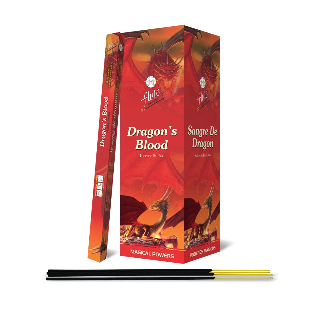 Amazon.com: Flute Dragon's Blood Incense Sticks, 200 Sticks | 9" Inch ...