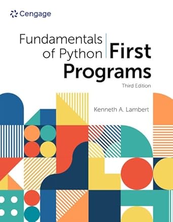 Fundamentals Of Python: First Programs (MindTap Course List): Lambert ...