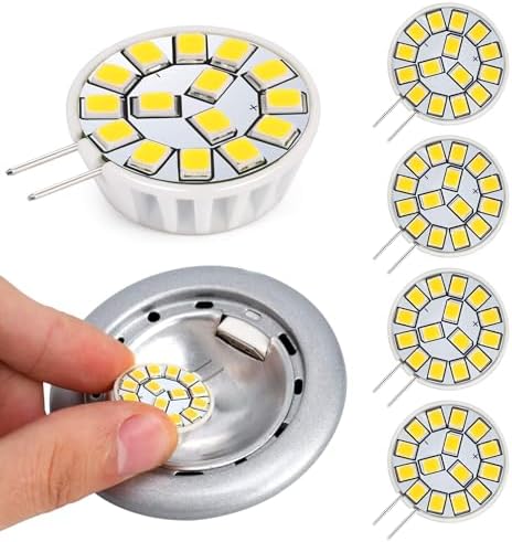 Amazon.com: Heifymi 12 Volt G4 LED Bulb,20W-35W T3 JC Halogen Bulb ...