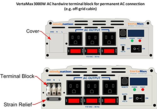 VertaMax Modified 3000 Watt (6000W Surge) 12V Power Inverter - Want It All