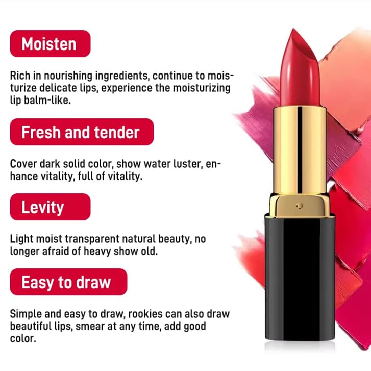 Liyen Meiwo – Lápiz labial Liyenmeiwo, lápiz labial Flame Charm, bálsamo labial Fiery ...