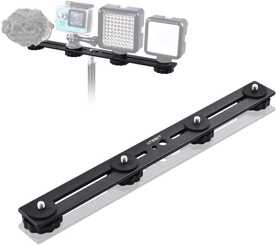 UTEBIT Dual Flash Bracket 30cm/11.8 inches Extension Flash Bracket ...