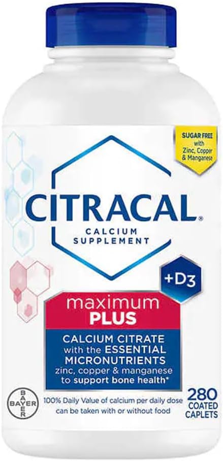 Amazon.com: Citracal Calcium Slow Release 1200 + D3 Supplement Coated ...