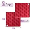 Amazon.com: BTaT- Silicone Trivet Mats, 2 Pack, Rose Red, Hot Pads for ...