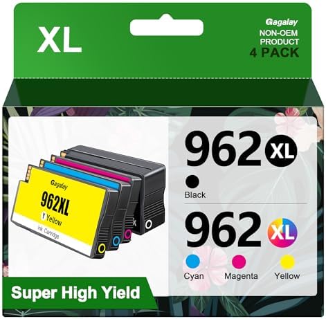 Amazon.com: 962XL Ink Cartridges Black Color Combo Pack Compatible for ...