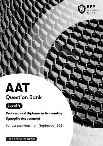 AAT Professional Diploma in Accounting Level 4 Synoptic Assessment ...