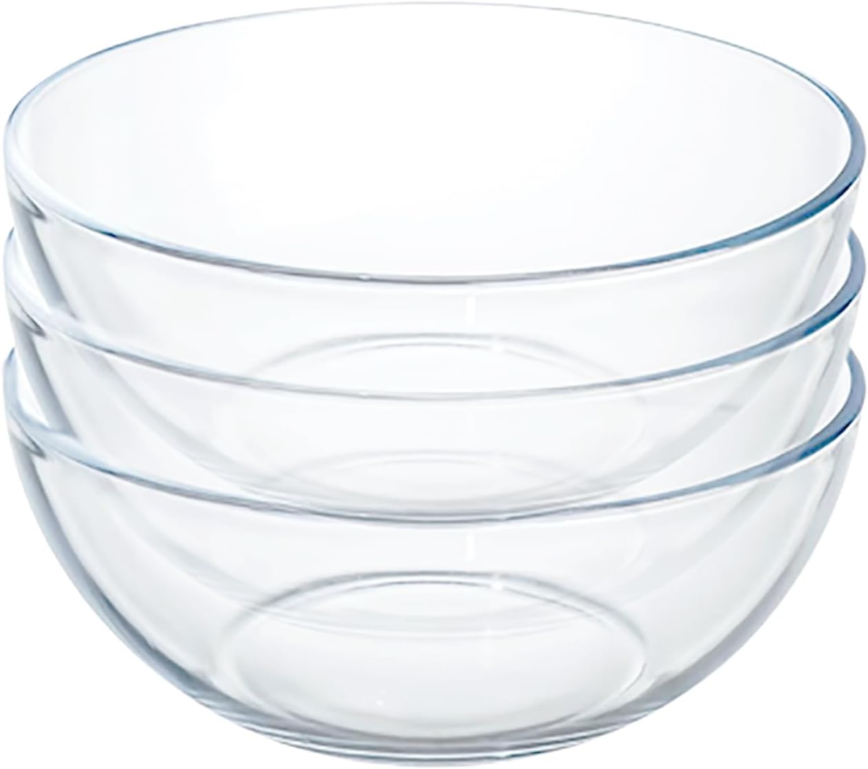 Amazon.com: FOYO 5 Inch Glass Mixing Bowls Set Glass Salad Bowls, Round ...