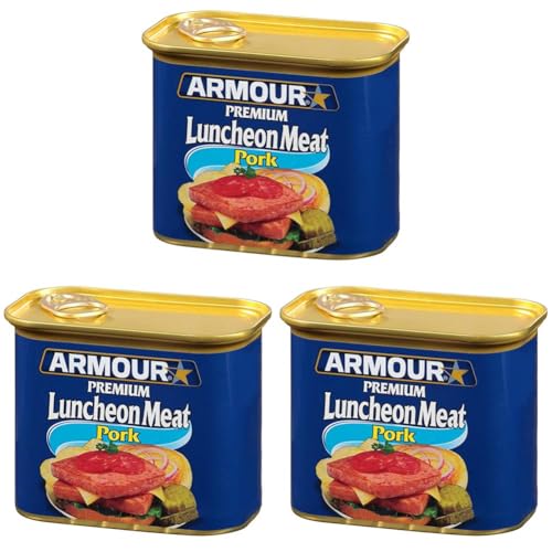 Armour Star Premium Pork Luncheon Meat, Keto Friendly, 12 oz (Pack of 3 ...