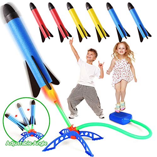 NATIONAL GEOGRAPHIC Air Rocket Toy Ultimate LED Launcher for Kids Stomp ...