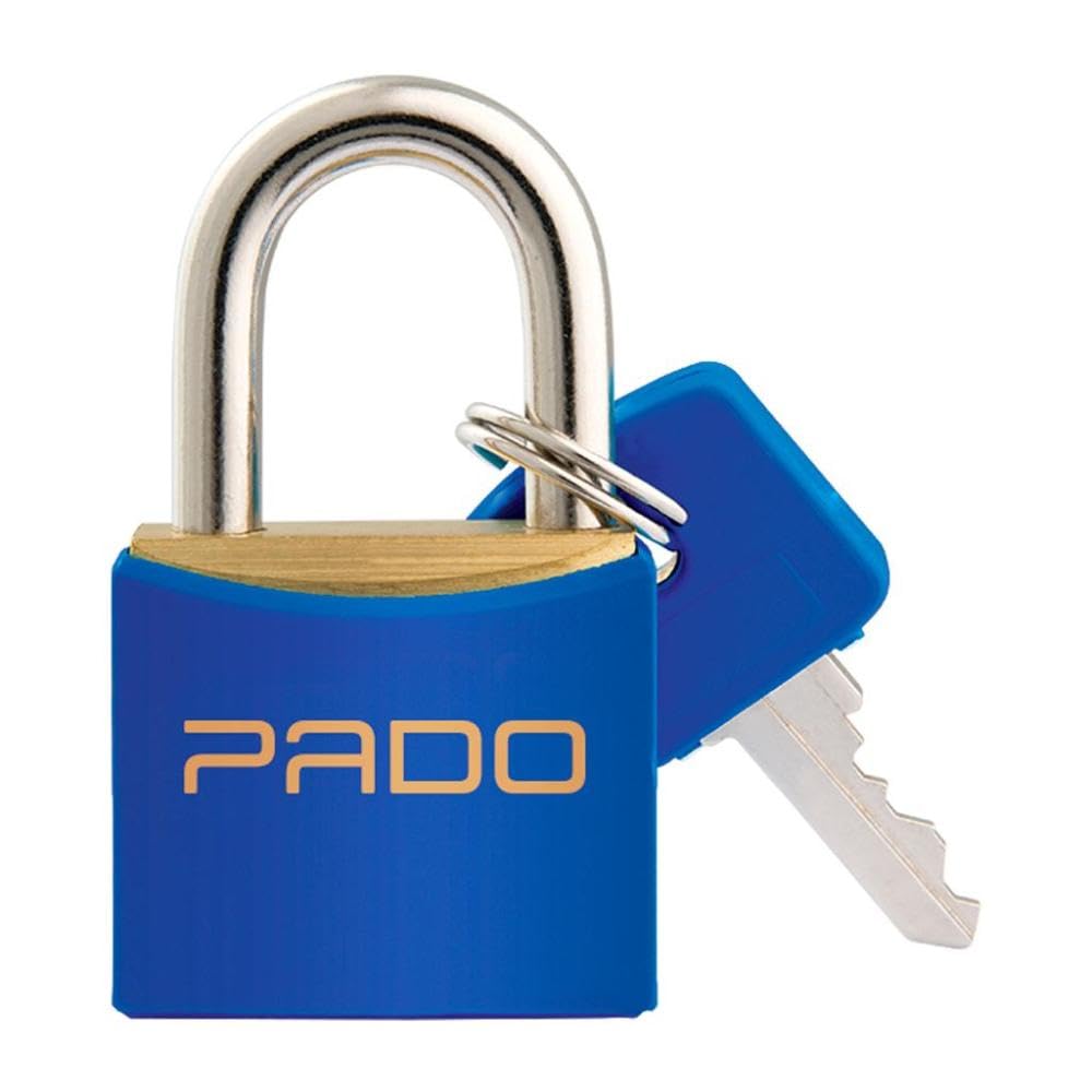 CADEADO CORES SM LT-20MM AZUL, Pado, 51016378, Azul | Amazon.com.br