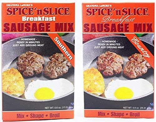 Amazon.com : Spice N Slice - Breakfast Sausage Kit 2 Pack ( Single ...