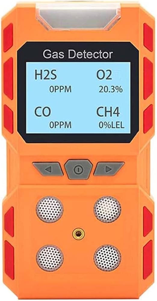 Gas Detectors, Industrial 4 In 1 Multi Gas Leakage Sensor CO H2S O2 CH4 ...