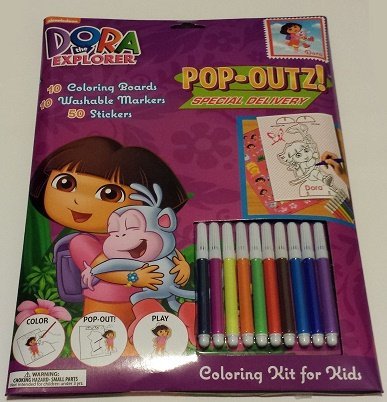 Buy Arts and Crafts for Girls: Dora the Explorer Coloring Kit for Kids ...