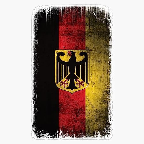 Amazon.com: Germany Flag Eagle Coat of Arms Bundesadler Sticker Vinyl ...