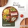 Amazon.com | TIDITA 30 inch Large Acacia Wood Charcuterie Board with 4 Knives Set, Magnetic - 3 ...